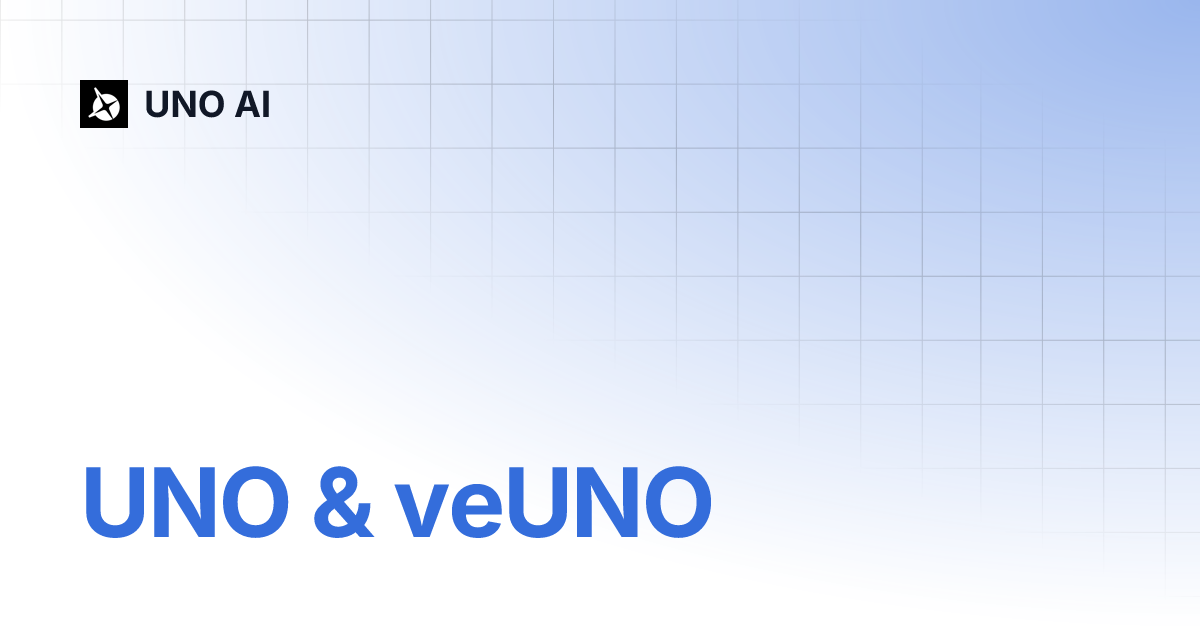 UNO & veUNO | UNO AI